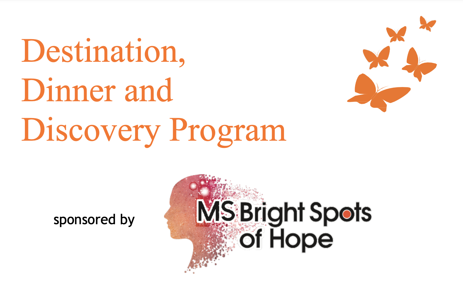 Destination, Dinner, and Discovery Program with Dr. Travis Bullock ...